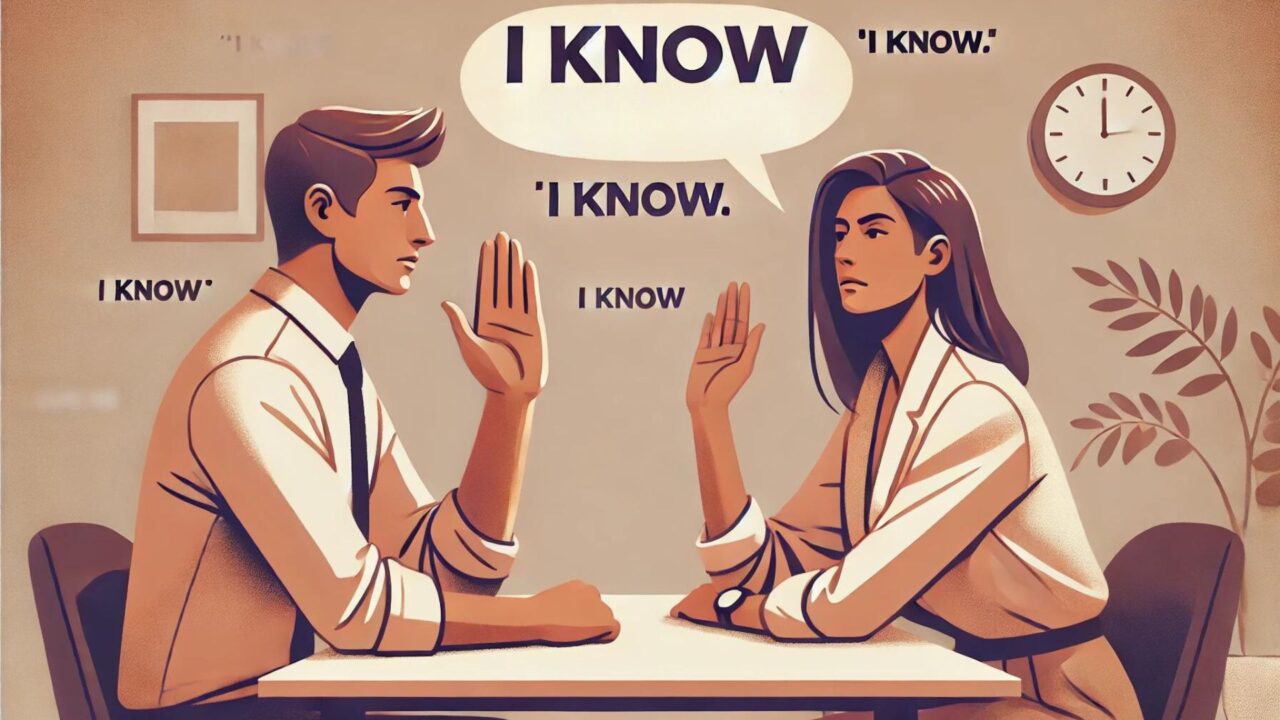 Stop Responding to Everything People Say with, “I Know” - English Plus ...