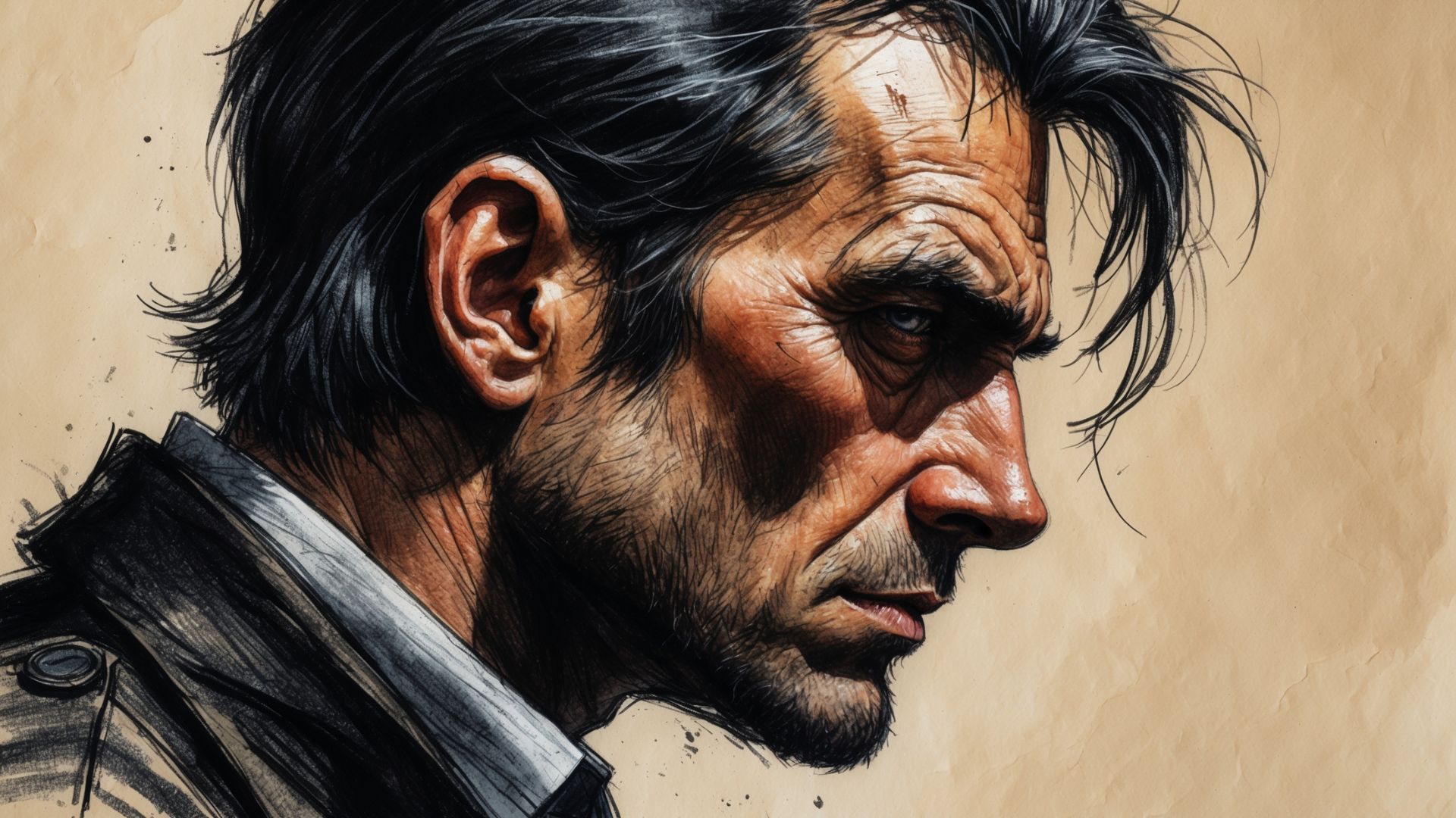 Create a character profile for a detective in a noir crime novel ...